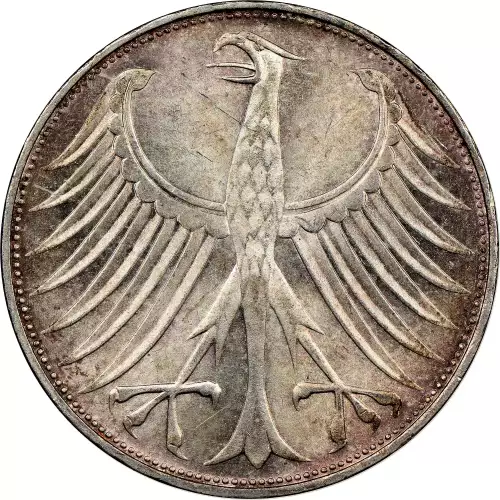 1951-1974 Germany - Federal Republic 5 Mark .625 Silver - Bullion ...