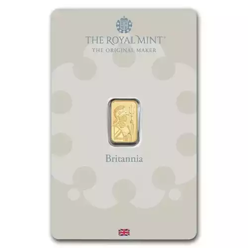 1g Royal Mint Britannia .9999 Gold Bar in Assay - Bullion Brothers LLC