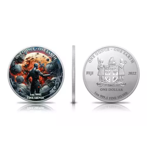 2022 1oz Fiji One Earth Artificial Intelligence The Apocalypse Edition ...