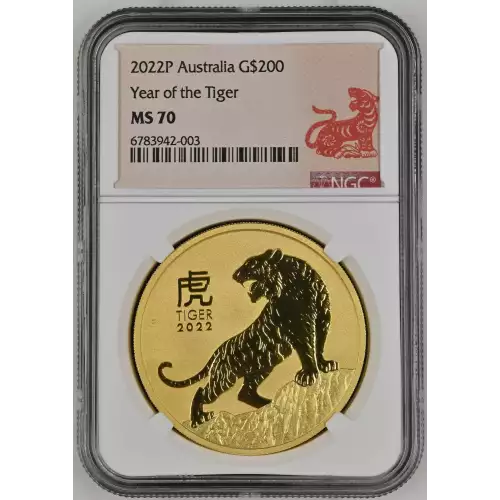2022 2oz Australia Perth Mint Lunar Series III Year of the Tiger .9999 ...