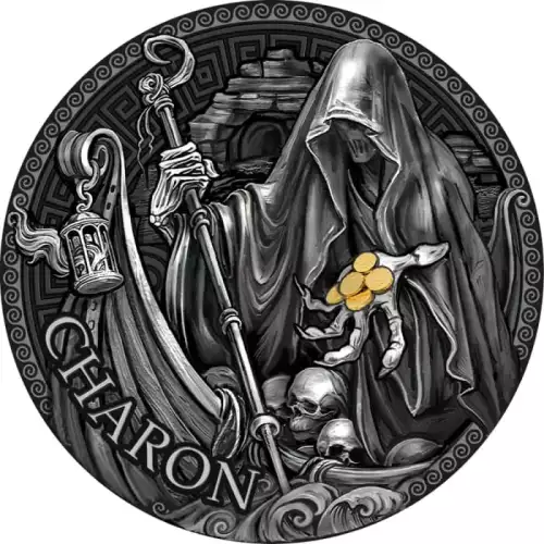 2024 1oz Cameroon Greek Mythology Series Charon .999 Silver Antiqued ...