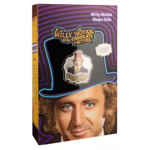 2024 1oz Samoa Willy Wonka With Golden Ticker .999 Silver Coin ...