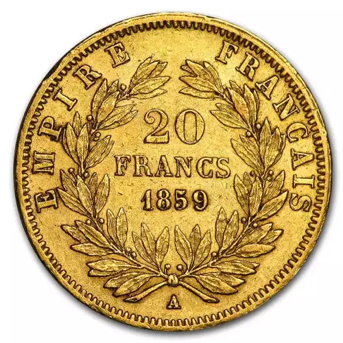 Any Year French 20 Franc Gold Coins (Napoleon III) - Bullion Brothers LLC